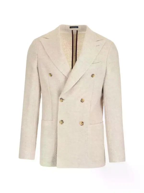 AL DUCA D’AOSTA 1902 Double-breasted Herringbone Blazer
