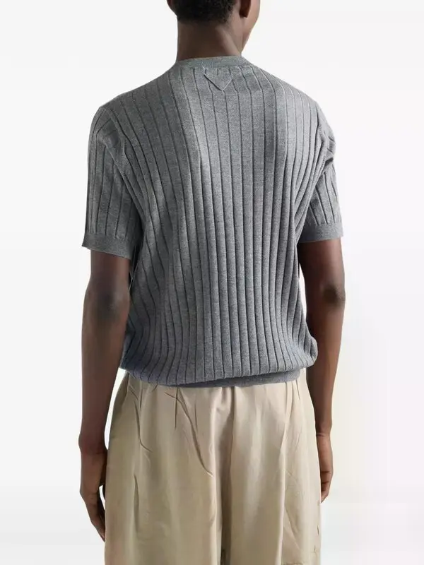 Prada Cashmere And Silk Crew-neck Sweater