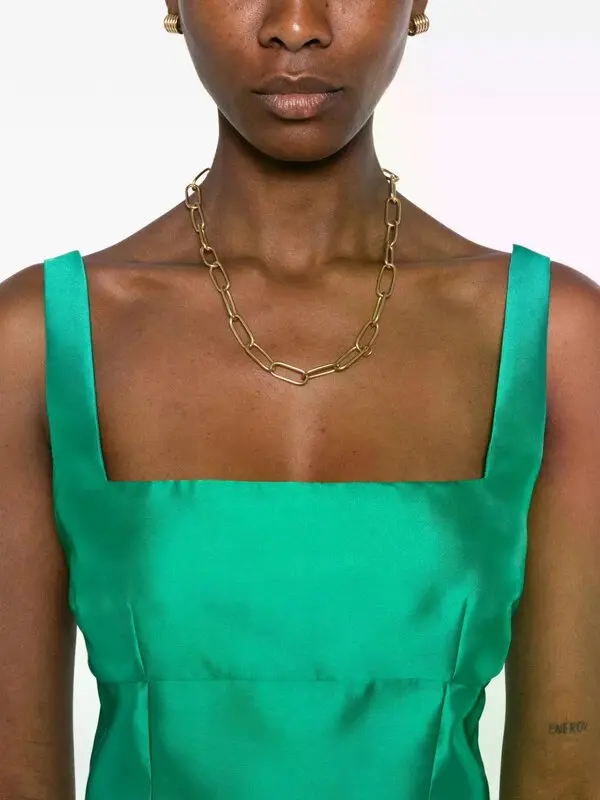 CARLA G. Sleeveless Square Neck Top
