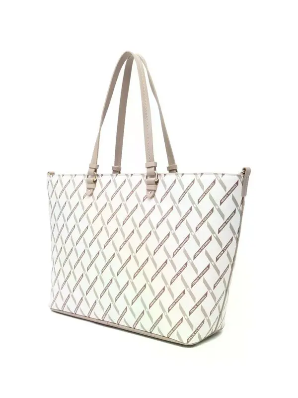 Armani Exchange Logo Print Tote Bag