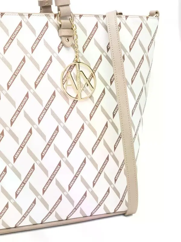 Armani Exchange Logo Print Tote Bag