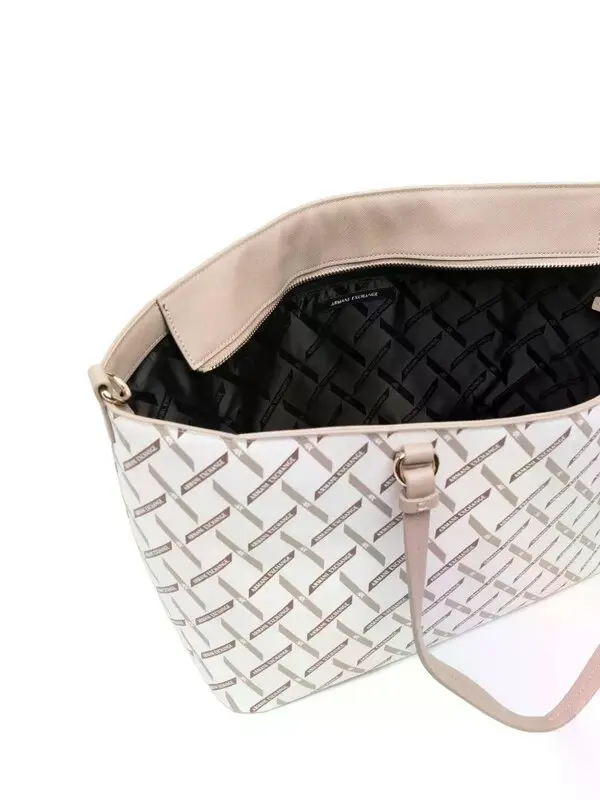 Armani Exchange Logo Print Tote Bag