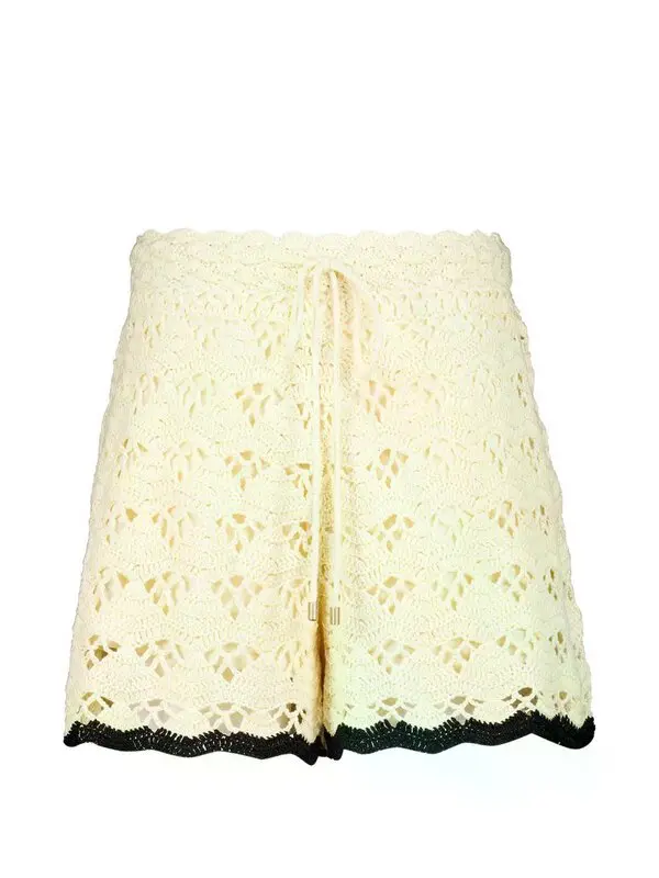 Zimmermann Aster Crochet Shorts