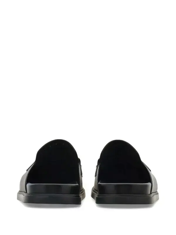 FERRAGAMO Gancini Ornament Mules - Black