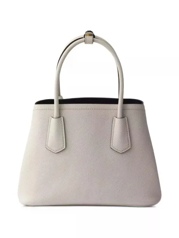 Prada Double Saffiano Leather Handbag - Neutrals