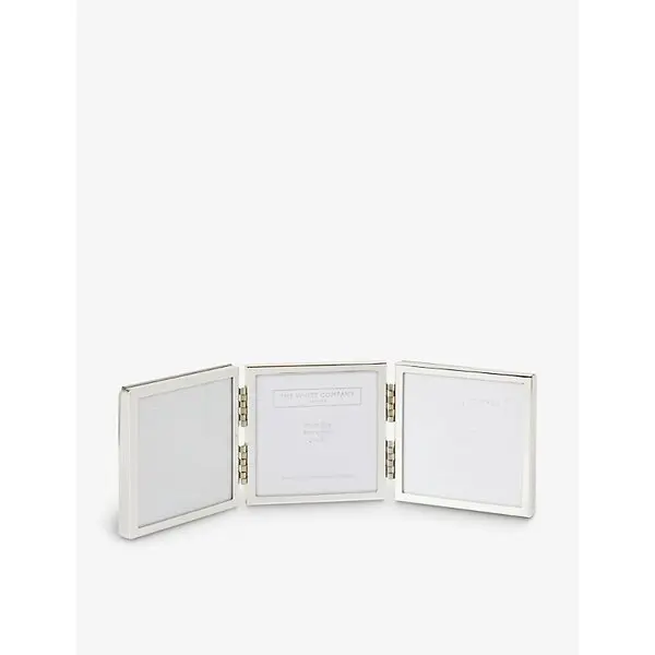 THE WHITE COMPANY Stainless Steel Hinged Photo Frame