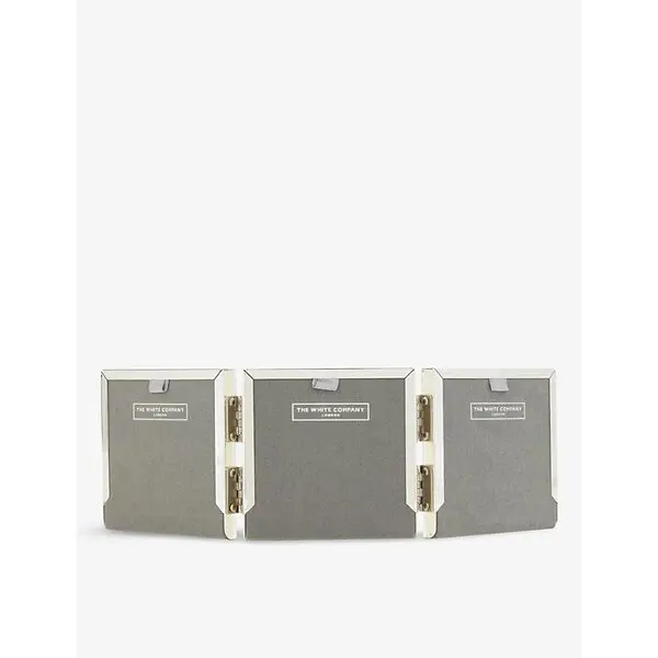 THE WHITE COMPANY Stainless Steel Hinged Photo Frame