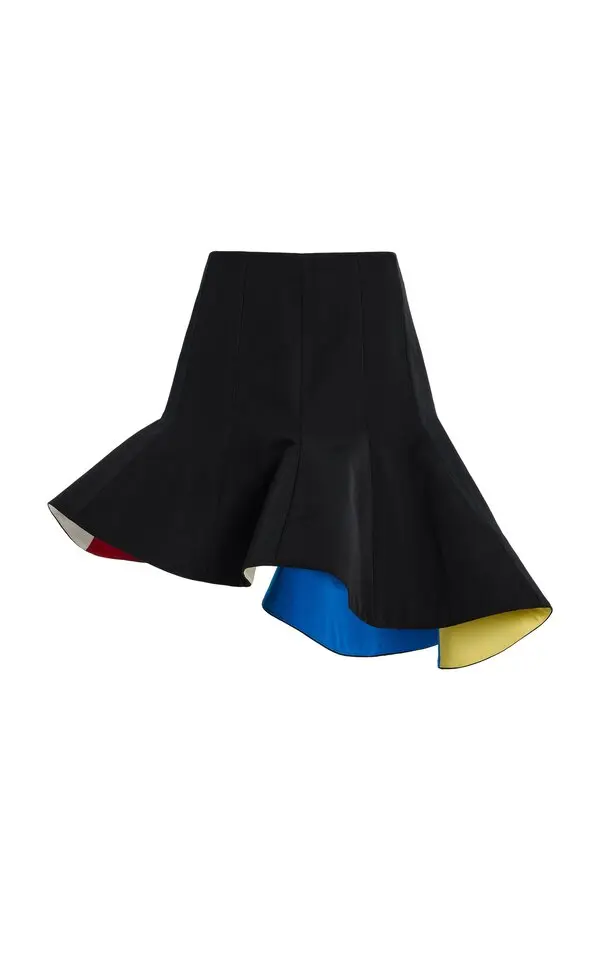 Rosie Assoulin Cotton-grosgrain Mini Skirt - Multi