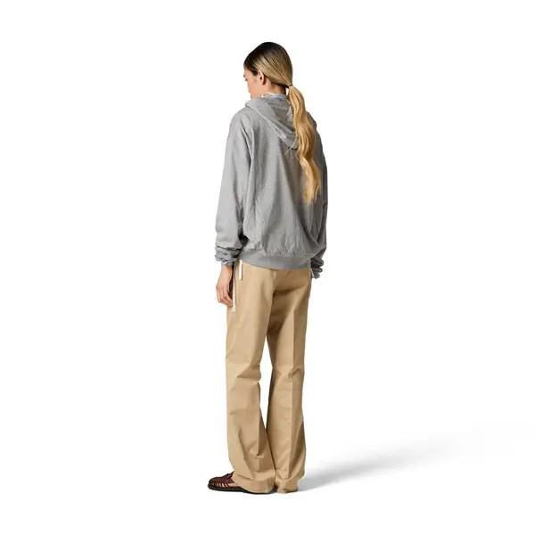 Miu Miu Cotton Fleece Zip-up Hoodie