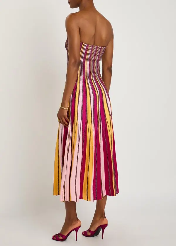 Simkhai Soleil Striped Knit Midi Dress