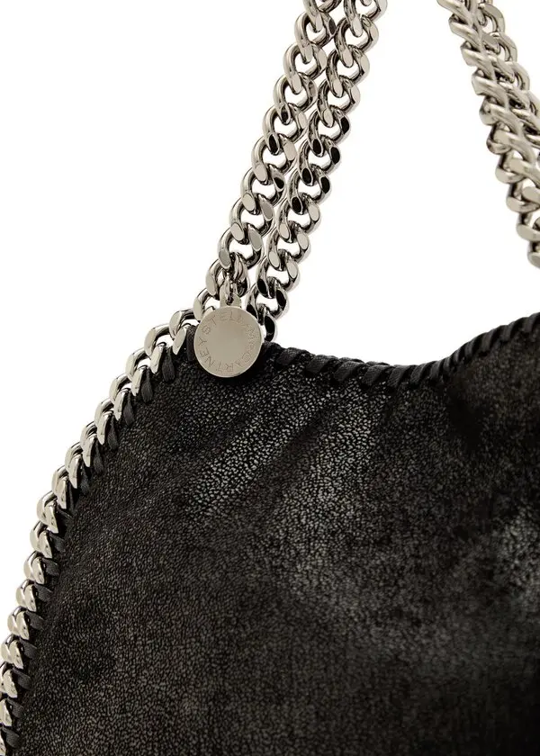 Stella McCartney Falabella Mini Faux Suede Tote Bag - Black