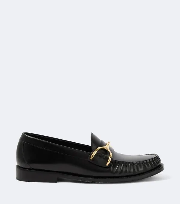 Alexander McQueen Wishbone Leather Loafers
