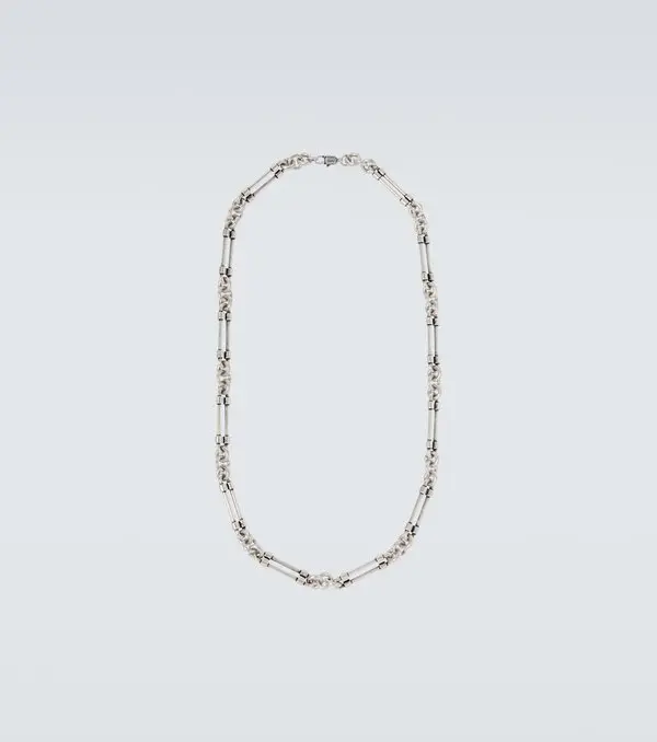 Saint Laurent Cassandre Chain Necklace - Silver