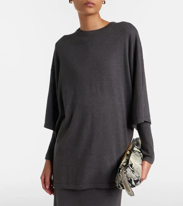 LISA YANG Agnette Cotton And Cashmere Sweater