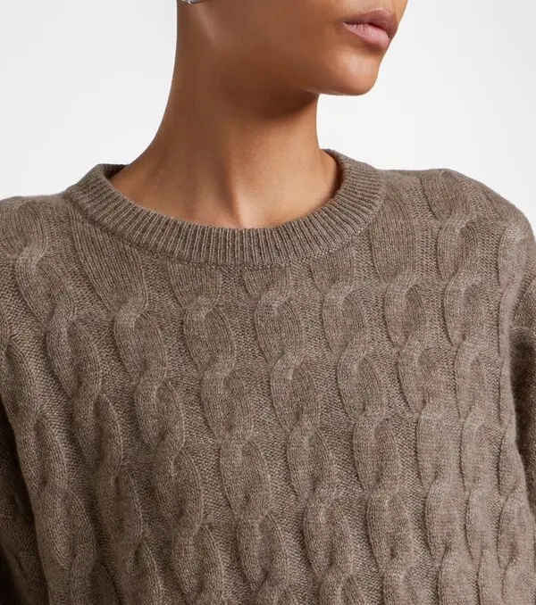 LISA YANG Seymour Cable-knit Cashmere Sweater - Grey