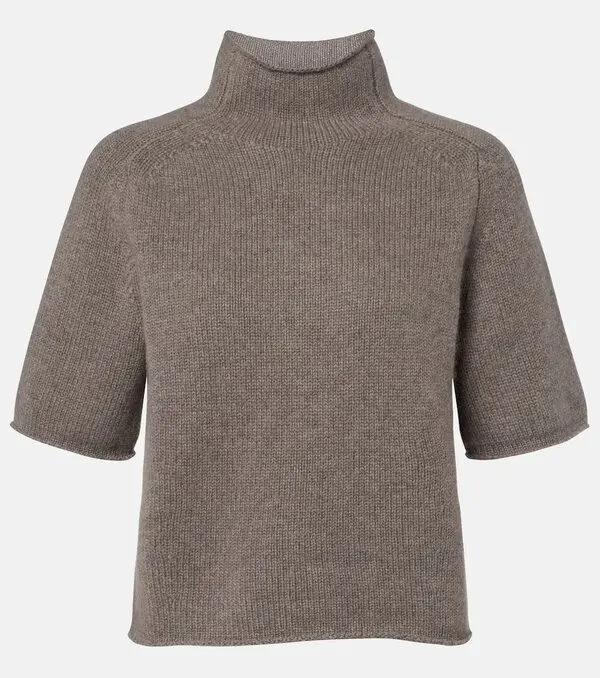 LISA YANG Fride Cashmere Turtleneck Sweater - Grey