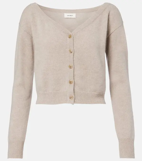 LISA YANG Beata Cashmere Cardigan - Beige