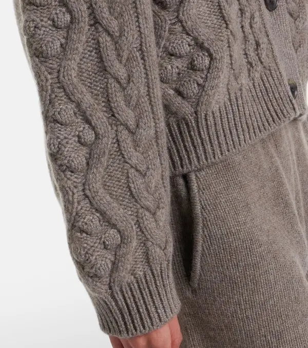 LISA YANG Winroe Cable-knit Cashmere Cardigan