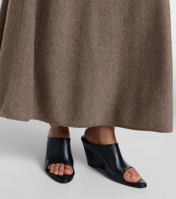 LISA YANG Cashmere Midi Skirt - Grey