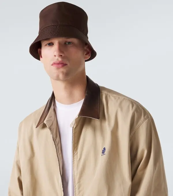 Prada Re-nylon Bucket Hat - Brown