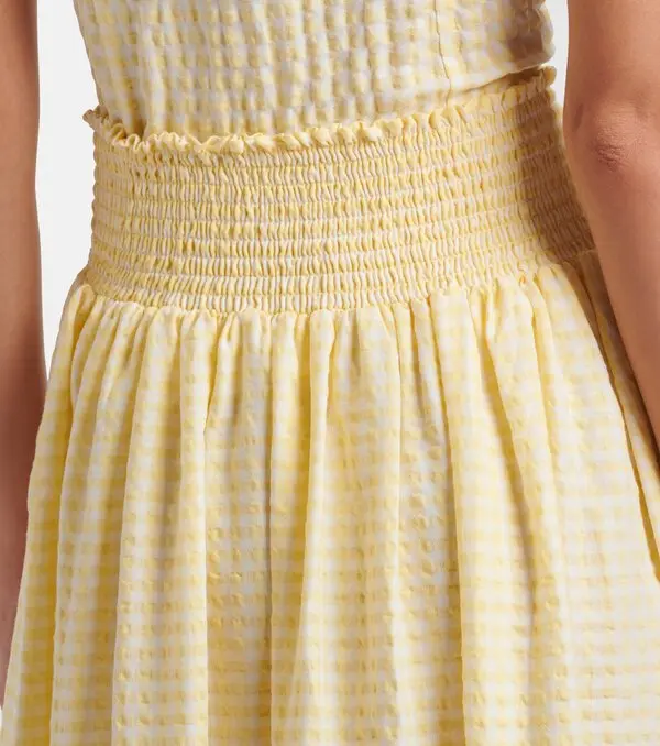 MONTCE Millie Gingham Cotton Maxi Skirt