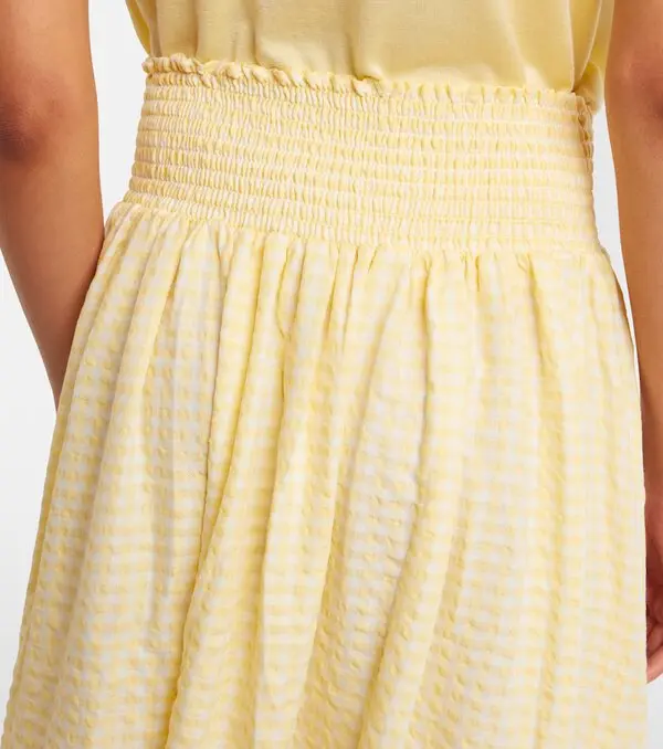 MONTCE Millie Gingham Cotton Maxi Skirt
