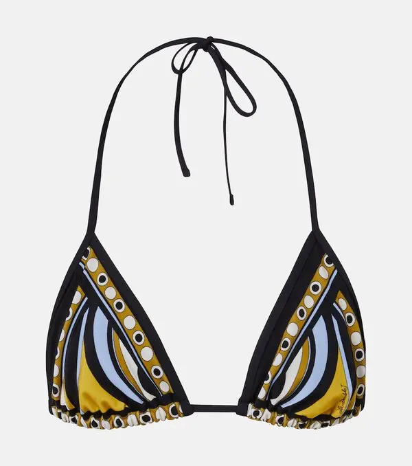 La DoubleJ Sanctuary Printed Bikini Top - Multicoloured