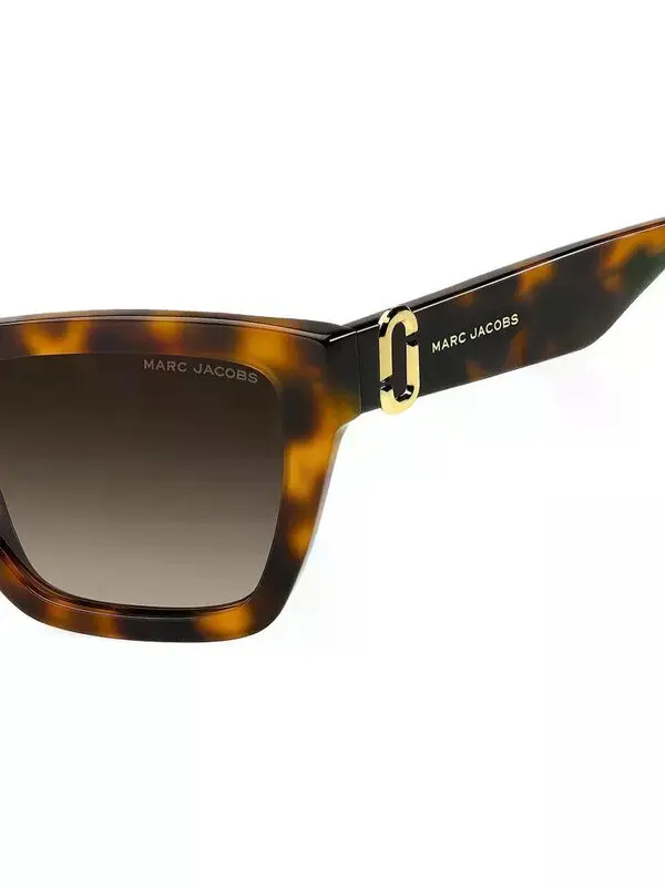 Marc Jacobs Tortoiseshell Effect Cat-eye Sunglasses