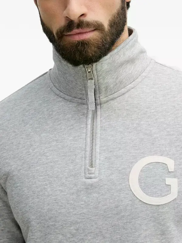 Gant Quarter-zip Sweater - Grey