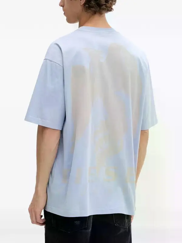 DIESEL® Graphic-print Embroidered-logo T-shirt