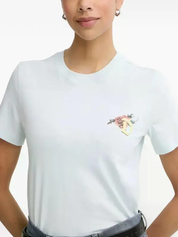 DIESEL® Rose Print T-shirt - Blue