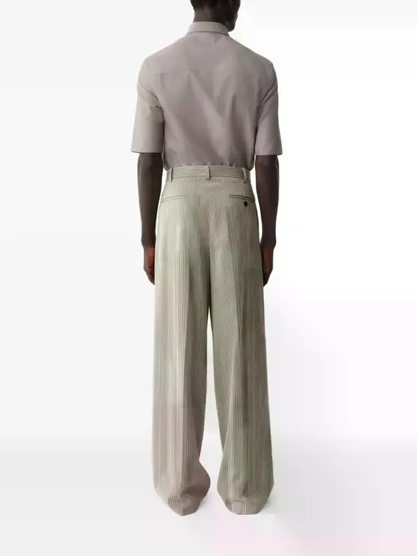 Calvin Klein Pinstripe Pleated Trousers