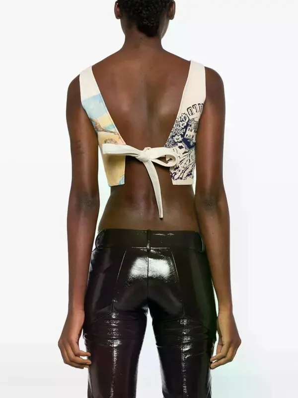 MARINE SERRE Regenerated Tote Bags Bustier Top