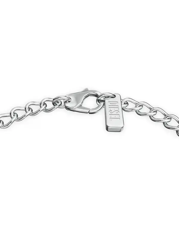 DIESEL® Enamel D Logo Link Bracelet