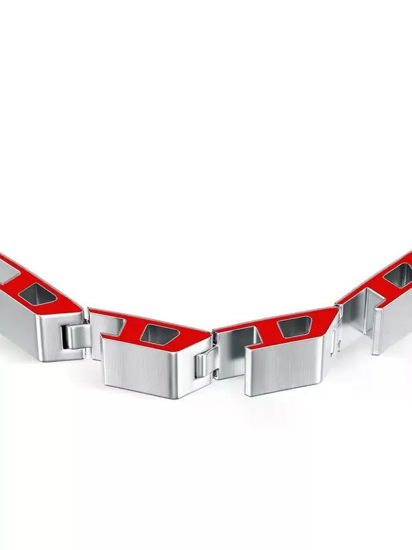DIESEL® Enamel D Logo Link Bracelet