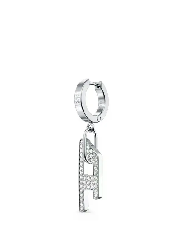 DIESEL® D Logo Drop Earrings