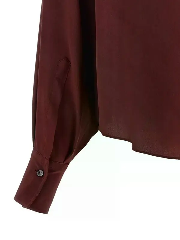 Brunello Cucinelli Monile-embellished Silk Shirt