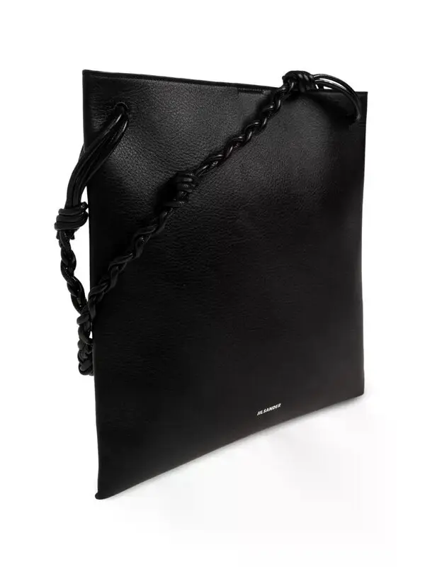 JIL SANDER Slim Tangle Leather Messenger Bag