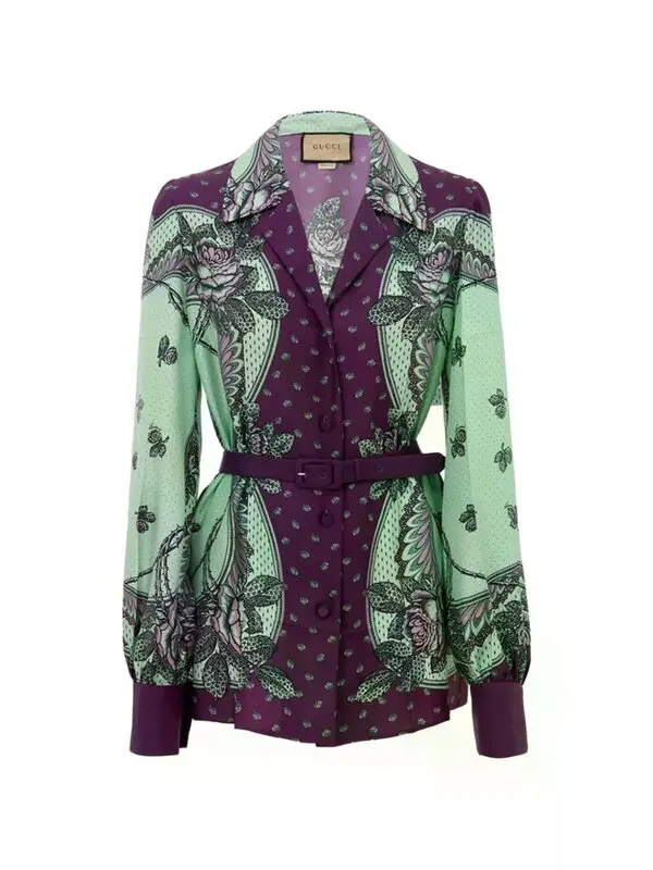 Gucci Paisley-print Shirt - Green