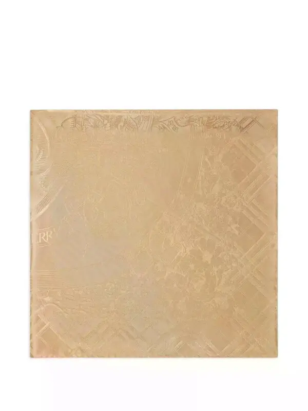 Burberry Floral Crest Silk Scarf - Neutrals