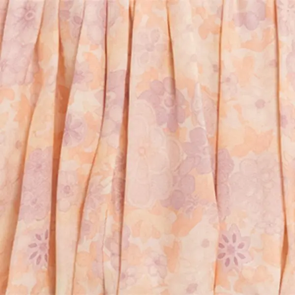 Chloé Silk Charmeuse Bloomer Shorts With Floral Print - Nude