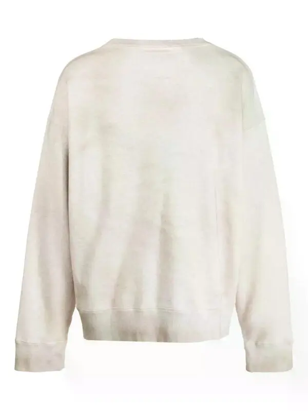 Mihara Yasuhiro Distressed Logo Cotton Sweatshirt - Neutrals