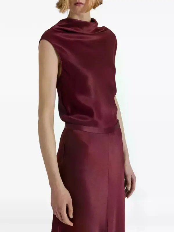 Alberta Ferretti Satin Maxi Skirt