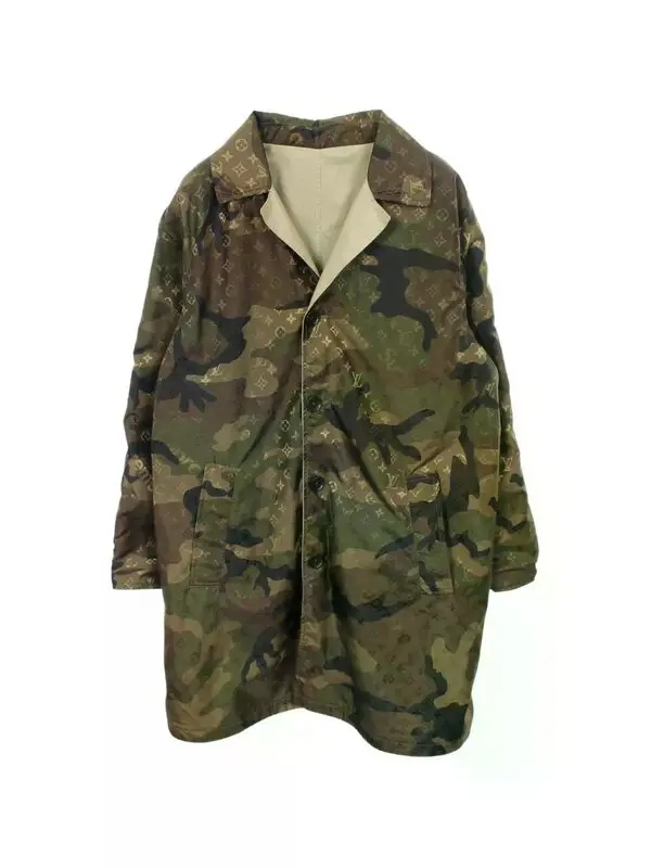 LOUIS VUITTON X Supreme Reversible Camouflage Monogram Coat