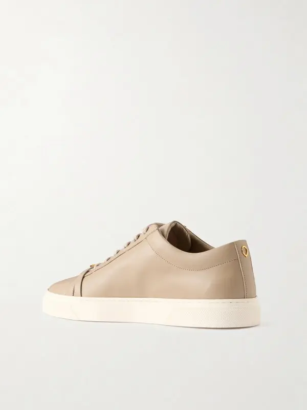 Jennifer Chamandi Embellished Leather Low Top Sneakers