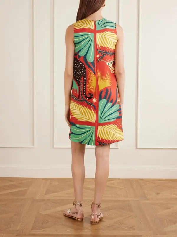 Etro Printed Silk Mini Dress - Multi