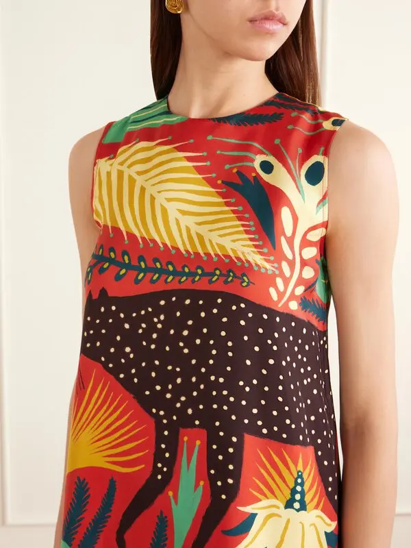 Etro Printed Silk Mini Dress - Multi