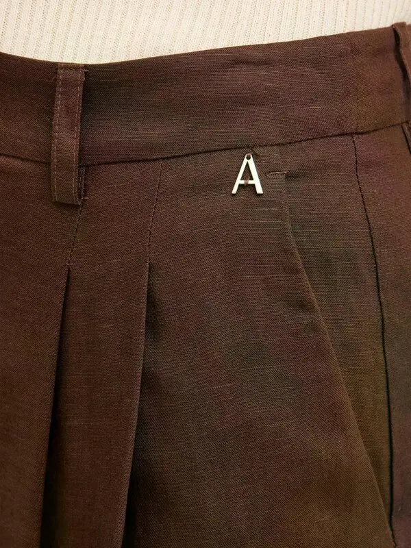 TWINSET Pleated Wide-leg Trousers