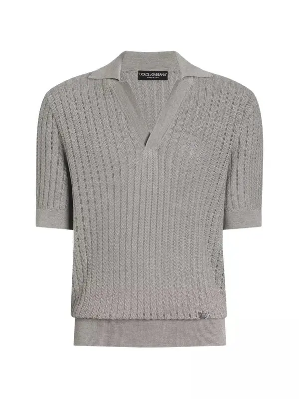 Dolce & Gabbana Silk Polo Shirt