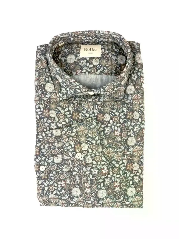KOIKE BARCELONA Floral-print Long-sleeve Shirt